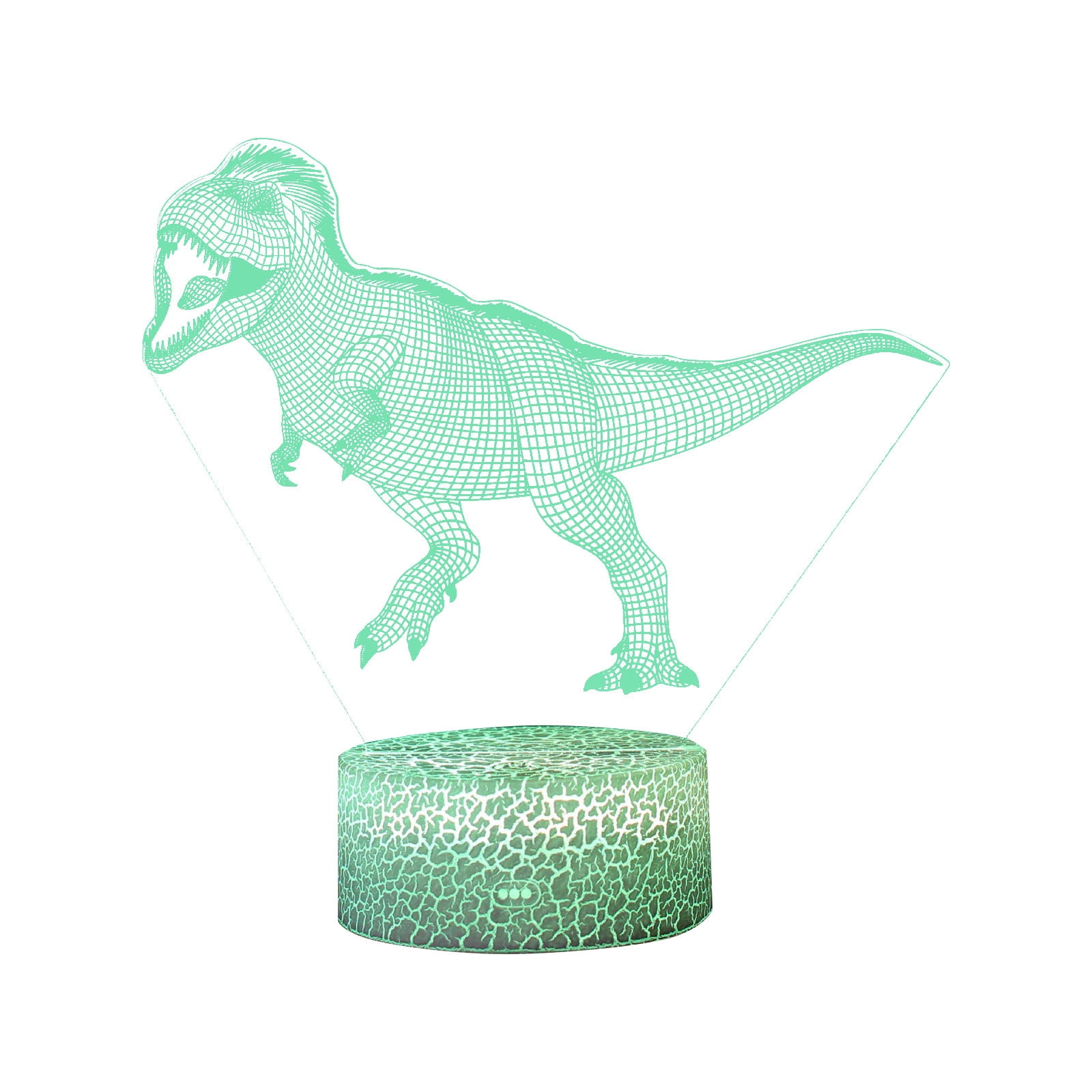 3D Dinosaur Night Light for Kids LED Optical Illusion Lamp with Remote ...