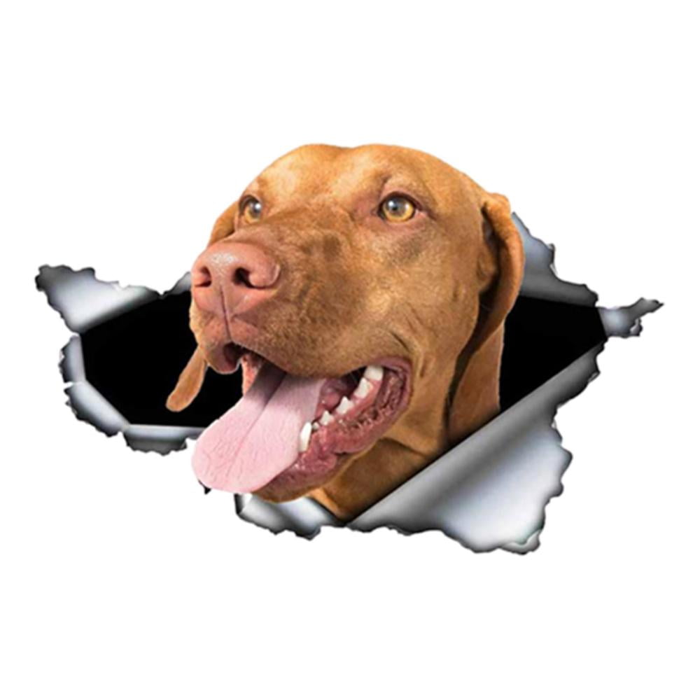 3D Dog Car Stickers | Cracking Stickers for Side Window | Home ...