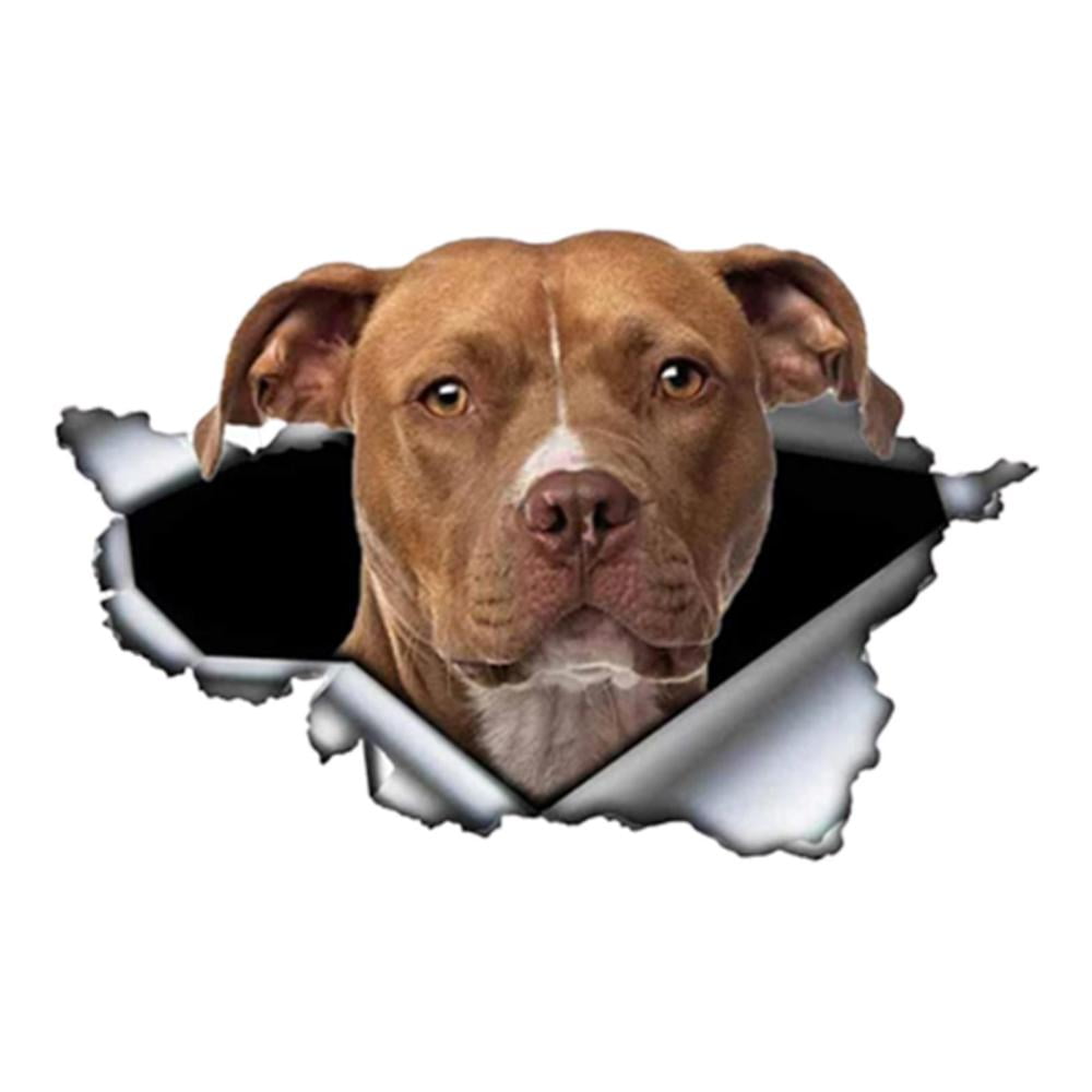 3D Dog Car Stickers | Cracking Stickers for Side Window | Home ...