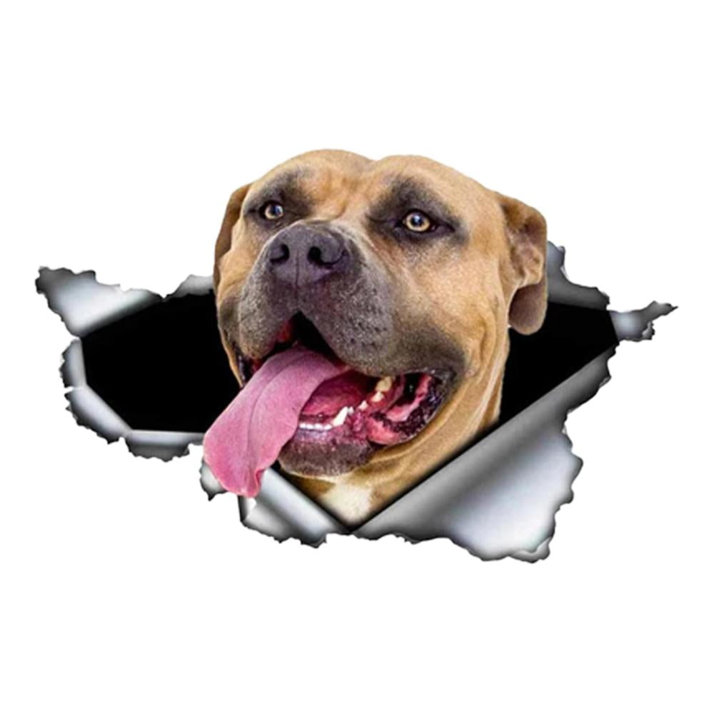 3D Dog Car Stickers | Cracking Stickers for Side Window | Home ...