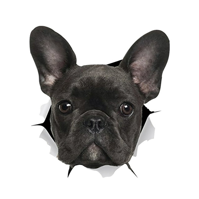 3D Dog Crack Sticker PVC Plastic Sticker Car Window Decal Laptop Funny ...