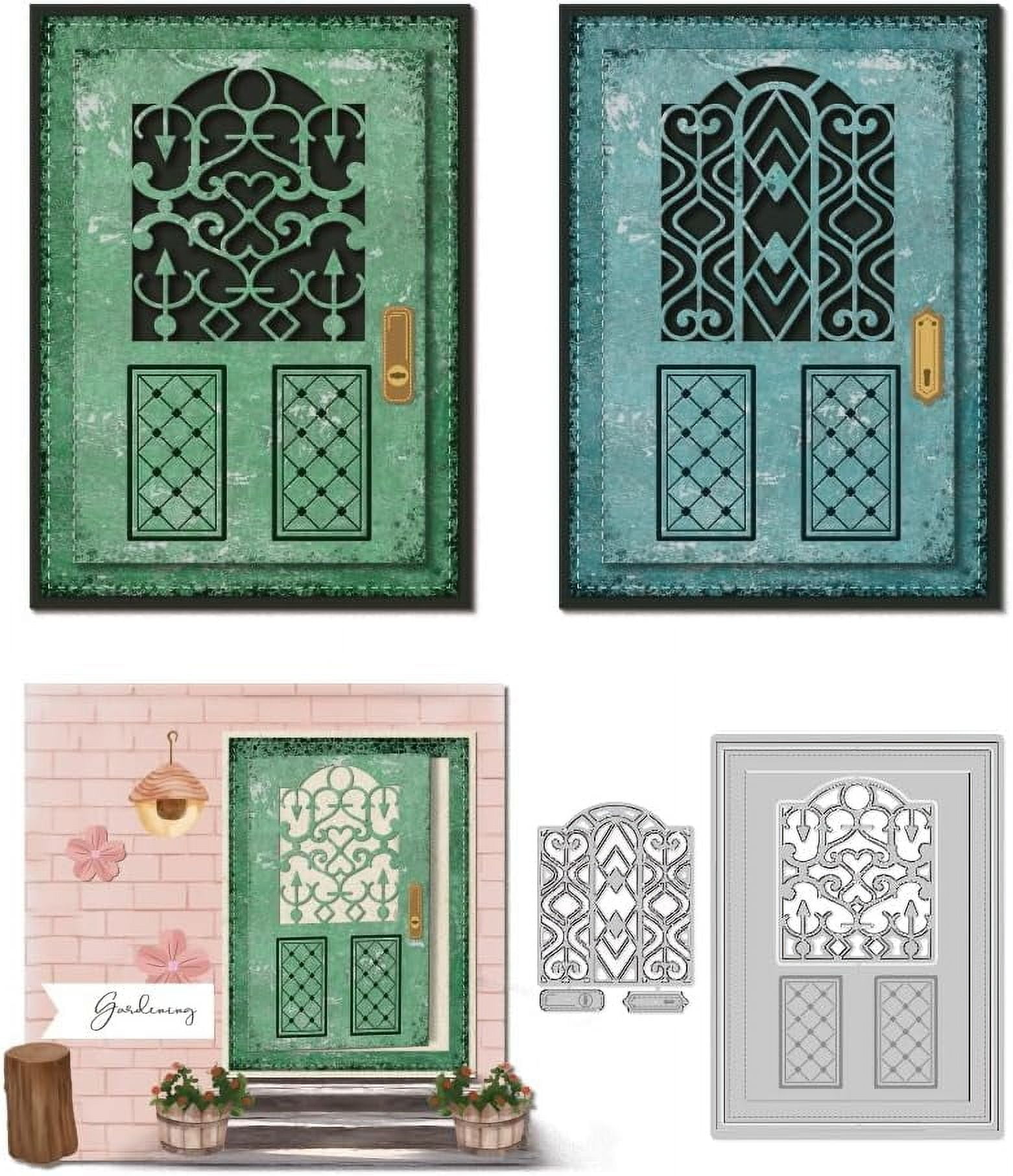 3D Door Die Cuts for Card Making Hollow Window Pattern Carbon Steel Die ...