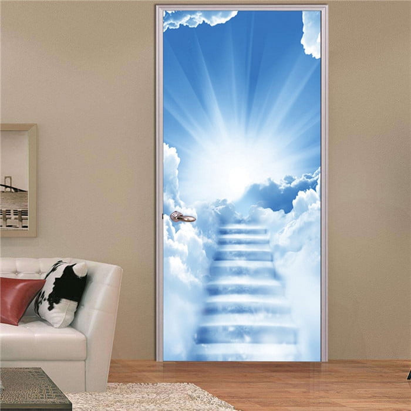 3D Door Sticker PVC DIY deursticker Peel and Stick Wallpaper for Doors ...