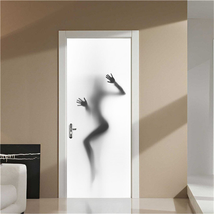 3D Door Sticker PVC DIY deursticker Peel and Stick Wallpaper for Doors ...