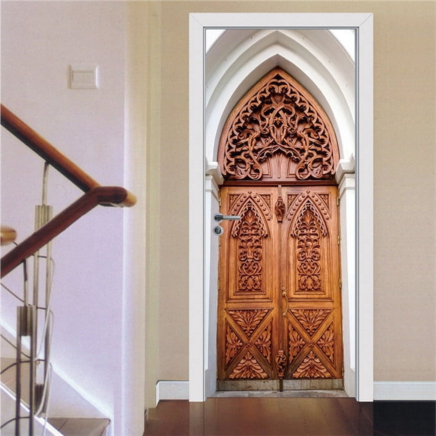 3D Door Sticker PVC DIY deursticker Peel and Stick Wallpaper for Doors ...