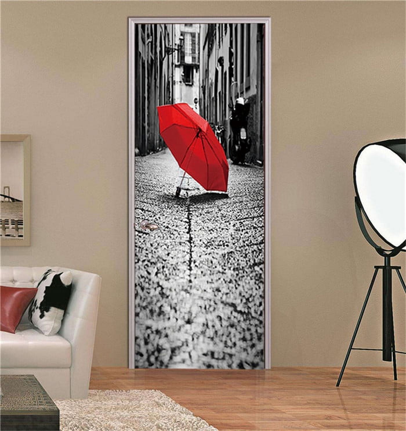 3D Door Sticker PVC DIY deursticker Peel and Stick Wallpaper for Doors ...