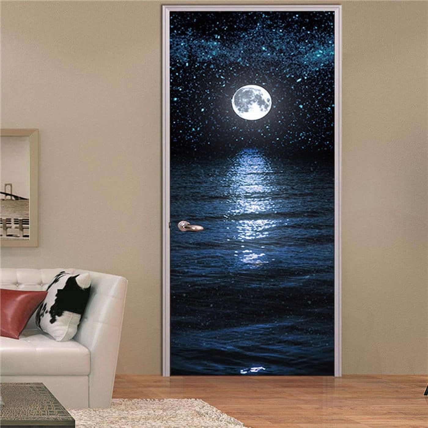 3D Door Sticker PVC DIY deursticker Peel and Stick Wallpaper for Doors ...
