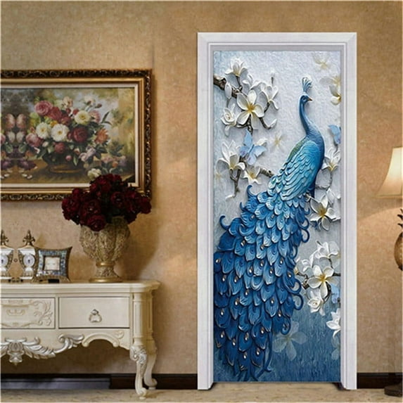 3D Door Sticker PVC DIY deursticker Peel and Stick Wallpaper for Doors ...