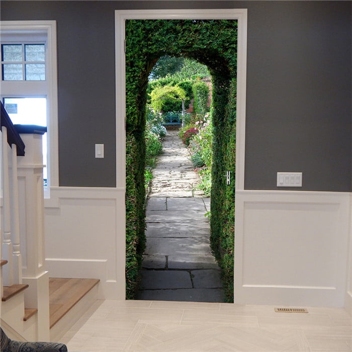 3D Door Sticker PVC DIY deursticker Peel and Stick Wallpaper for Doors ...