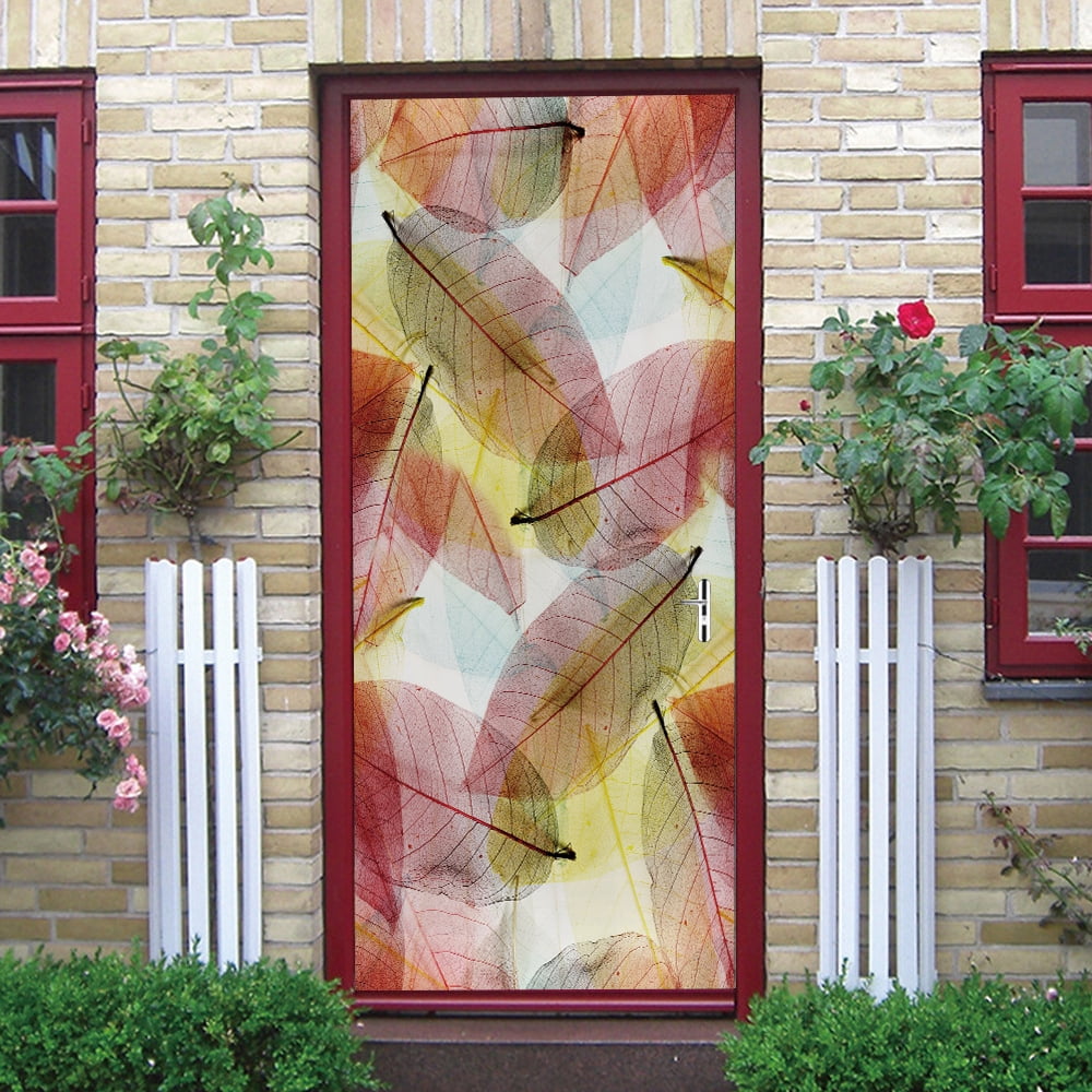 3D Door Sticker Wallpaper Modern Design Self Adhesive Vinyl Poster Home ...