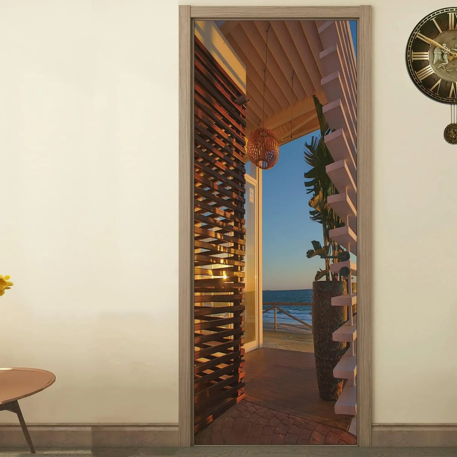 3D Door Sticker Wallpaper Murals Peel and Stick Removable PVC Decals ...