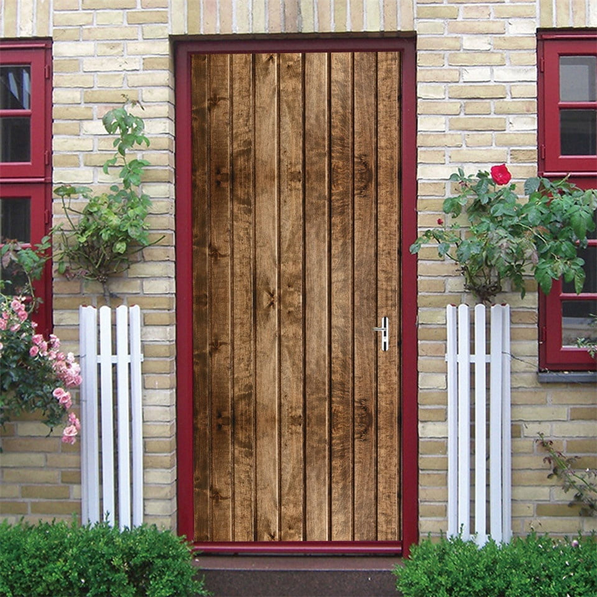 3D Door Sticker Wallpaper for Living Room Bedroom Door Decor Self ...