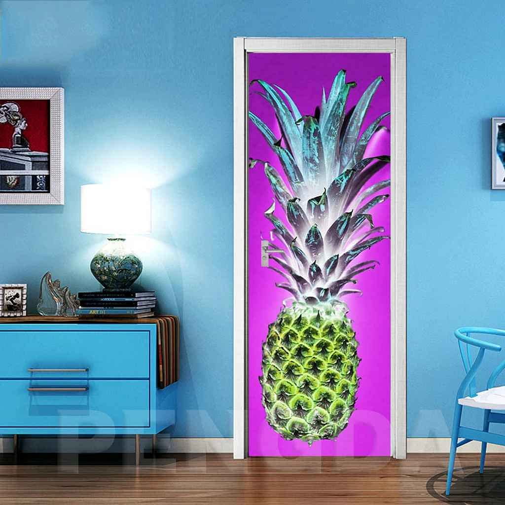 3D Door Stickers Colorful Fruit Candy Door Poster Wall Art Mural Decals ...