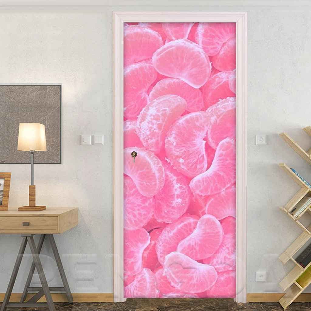 3D Door Stickers Colorful Fruit Candy Door Poster Wall Art Mural Decals ...