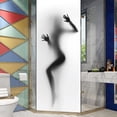 3D Door Stickers Murals Peel and Stick DIY Door Wallpaper Shadow ...