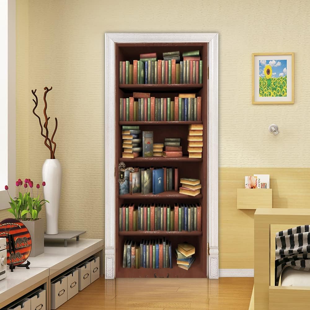 3D Door Stickers Murals Peel and Stick DIY Wallpaper Removable PVC ...