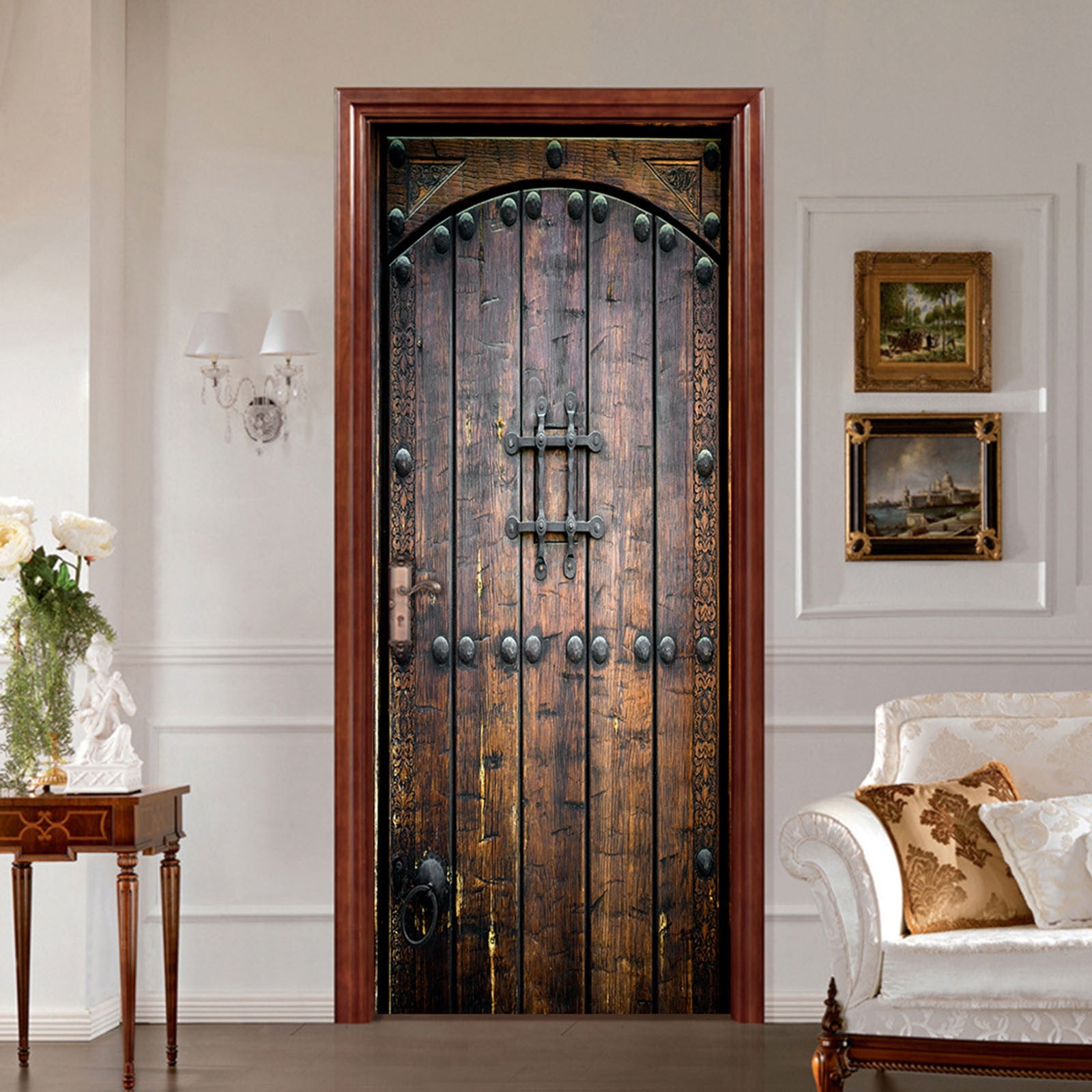 3D Door Stickers Murals Peel and Stick - Door Wallpaper Self-Adhesive ...