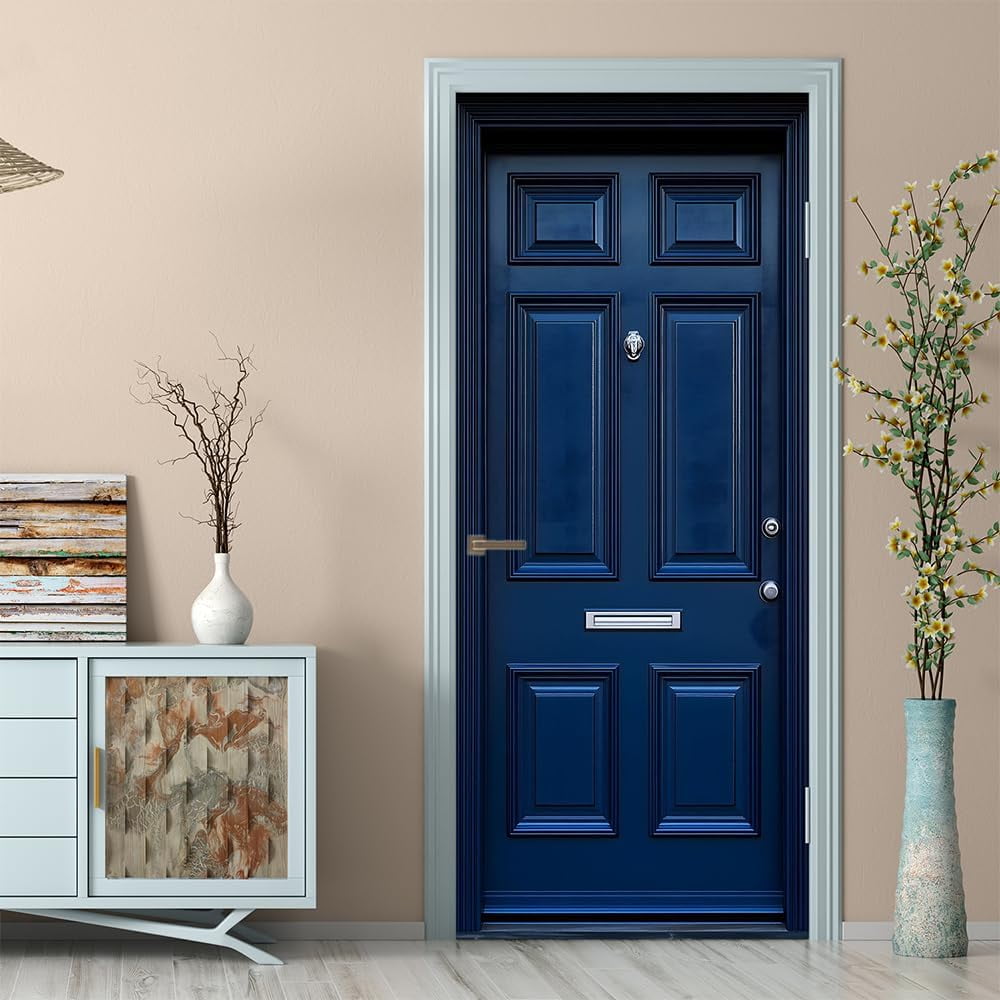 3D Door Stickers Peel And Stick Murals - Wooden Wall Decals Self ...