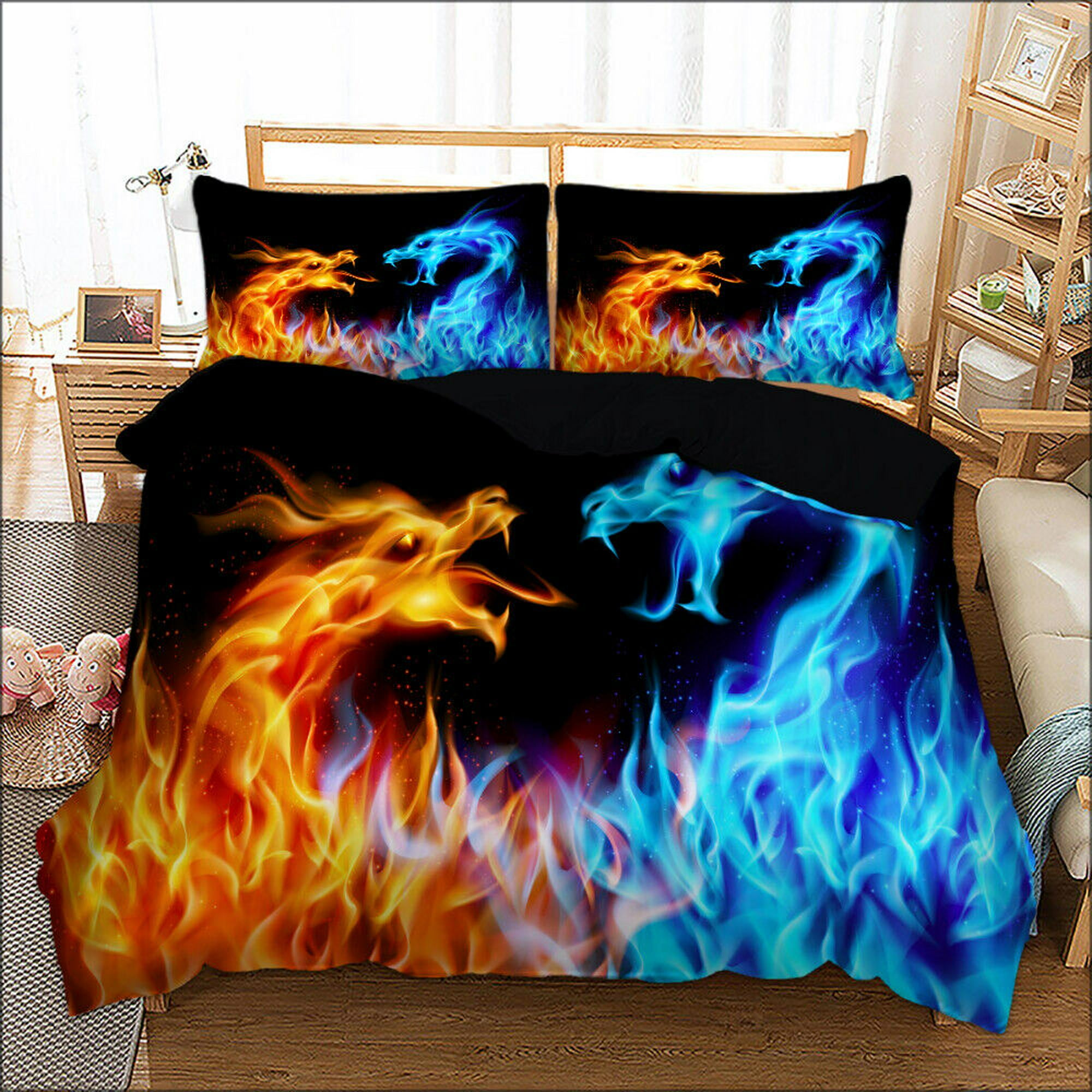 3D Dragon Duvet Cover Set for Comforter Bedding Set Pillowcases ...