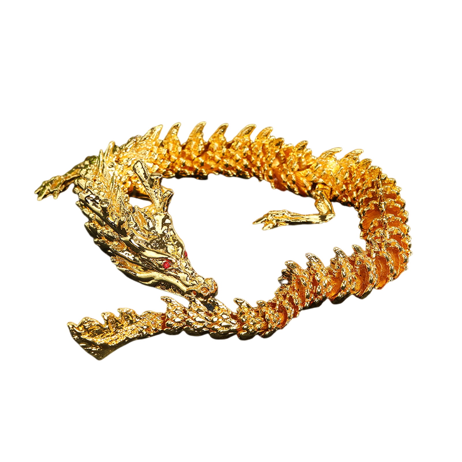 3D Dragon Figure Articulated Joints Copper Dragon Ornament Vivid ...