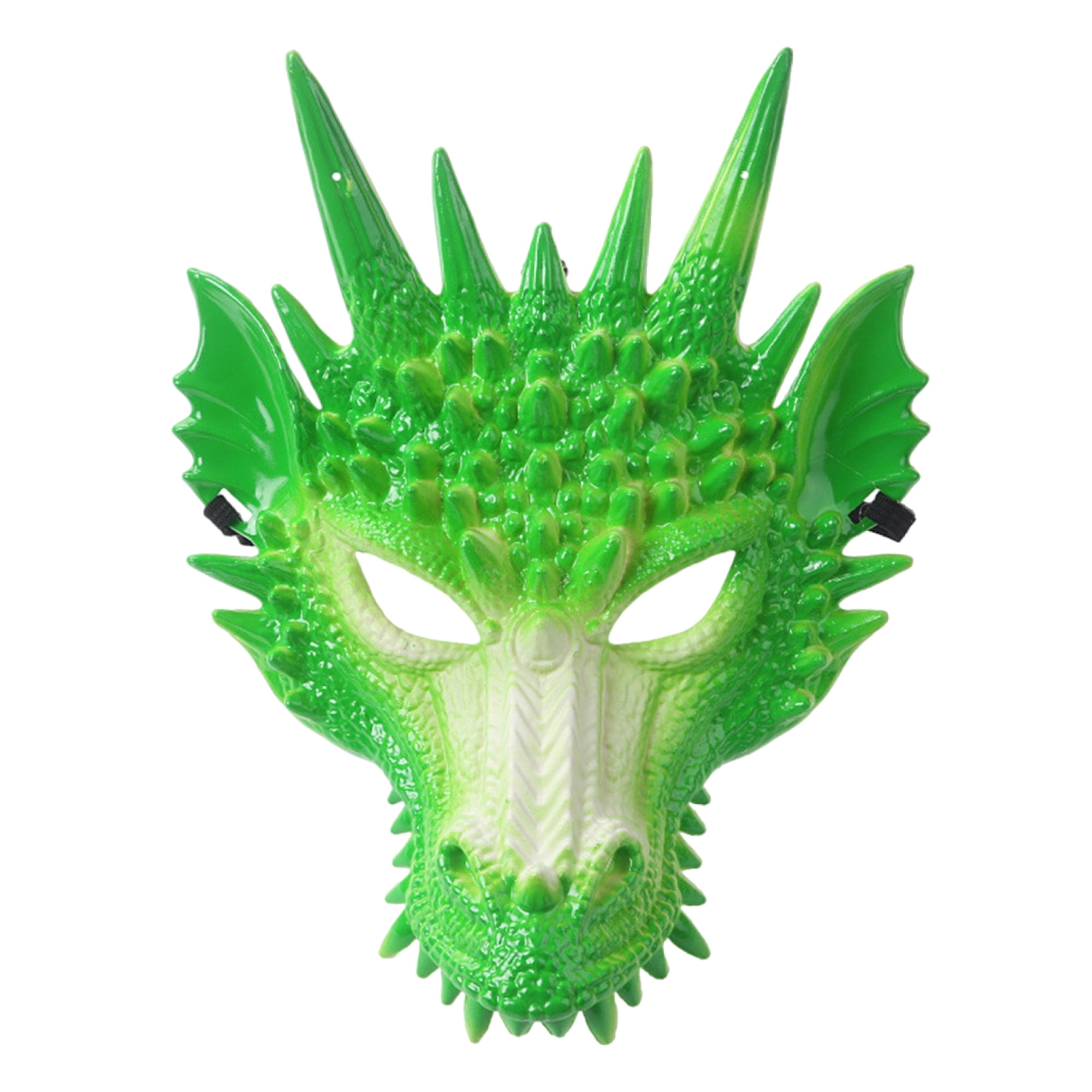 3D Dragon Mask Halloween Cosplay Masquerade Plastic Mask Dragon Horns ...