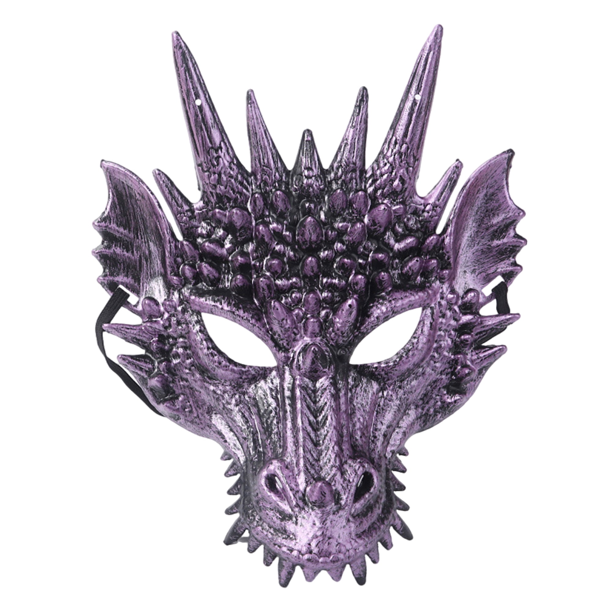 3D Dragon Mask Halloween Cosplay Masquerade Plastic Mask Dragon Horns ...
