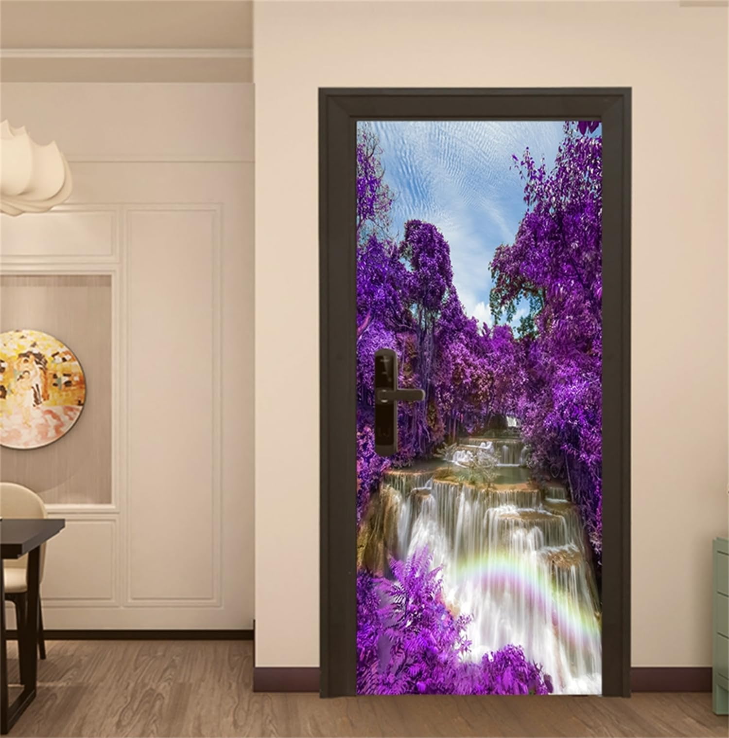 3D Drawbridge Door Stickers Peel and Stick Removable Door Wallpaper ...