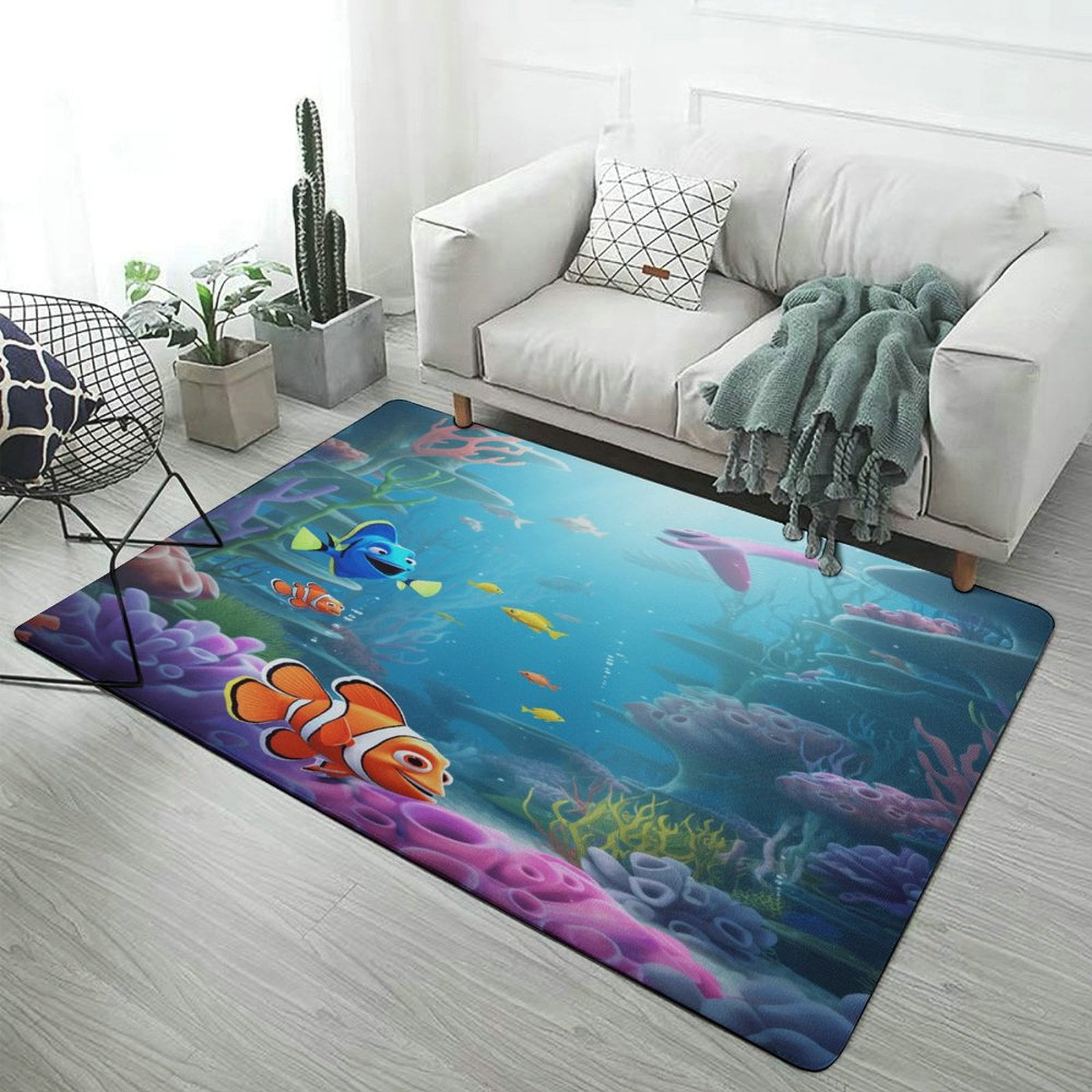 3D Dream Underwater World Fish Carpet for Home Decoration Rugs for ...