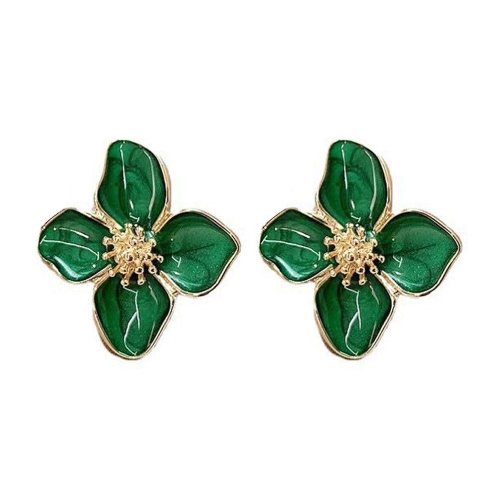 3D Drop Oil Earrings Simple Flower Stereo B1X0 G0P0 - Walmart.com