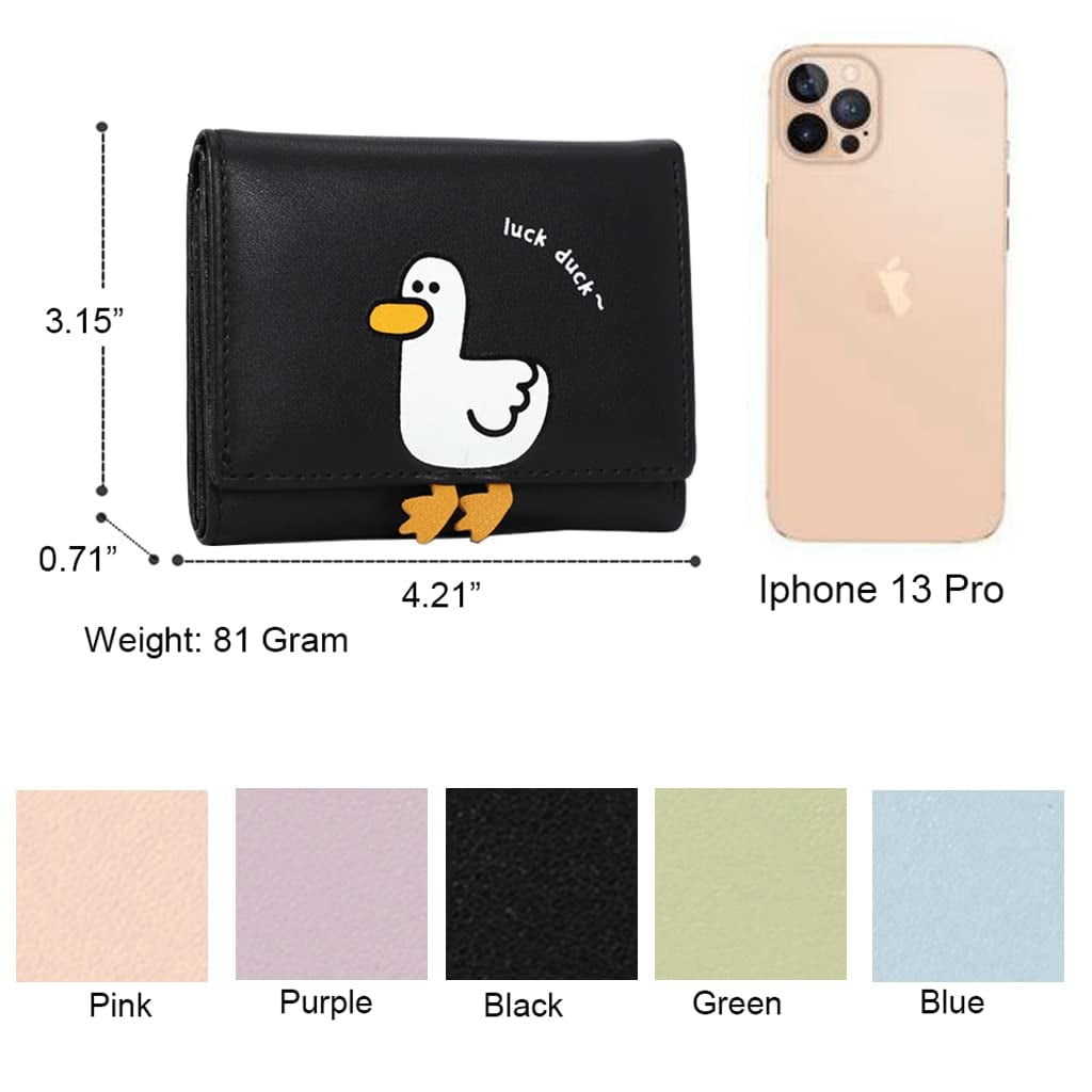 3D Duck Wallet, Mini Folding Purse, Holder ID Window Purse, Multi Slot ...