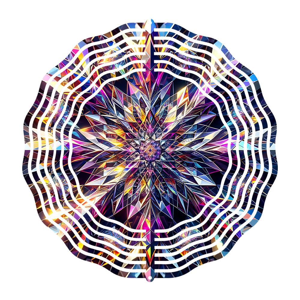 3D Dynamic Rotating Wind Chime Decoration Animal Wind Spinner Windmill ...