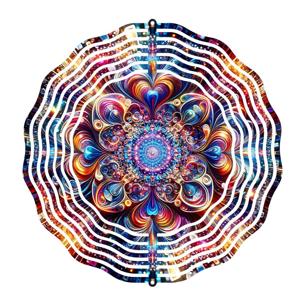 3D Dynamic Rotating Wind Chime Decoration Animal Wind Spinner Windmill ...