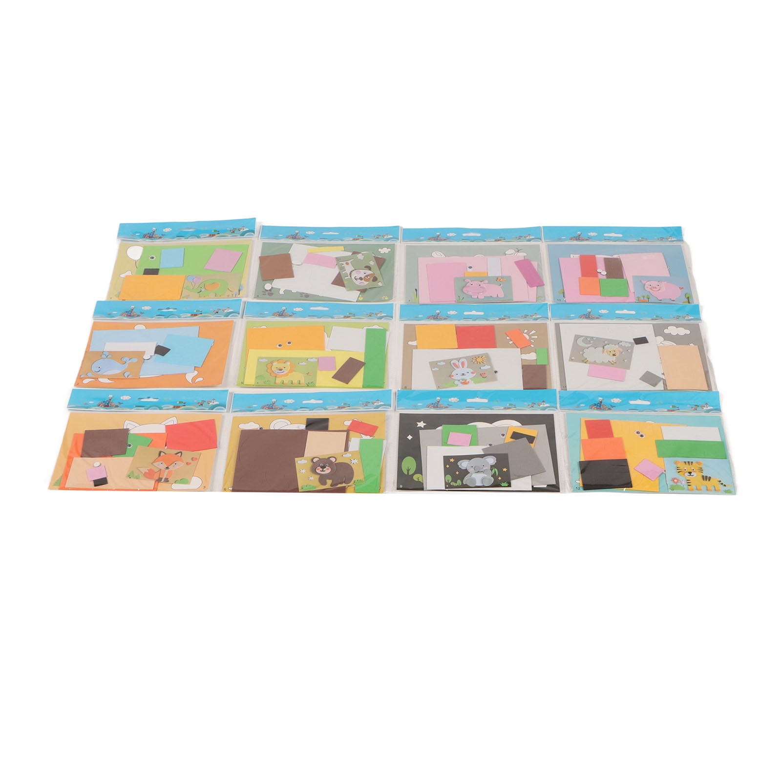 3D EVA Foam Sticker Toy Educational Art Craft Kit DIY Cartoon Foam Sticker Puzzle Game for ...