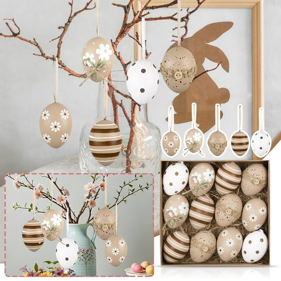 3D Easter Decorative Wooden Pendant Suitable For Family Parties And ...