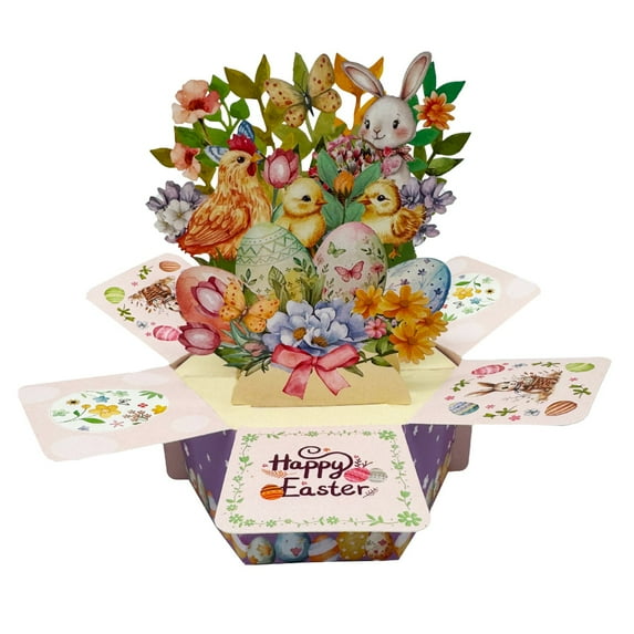 3D Easter Pop Up Cards, Easter Greeting Card, Pop Up Easter Gifts ...
