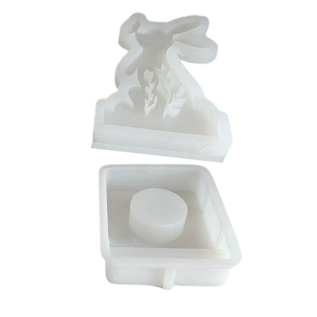 3D Easter Rabbit Silicone Moulds Casting Moulds Rabbits Candle Moulds ...