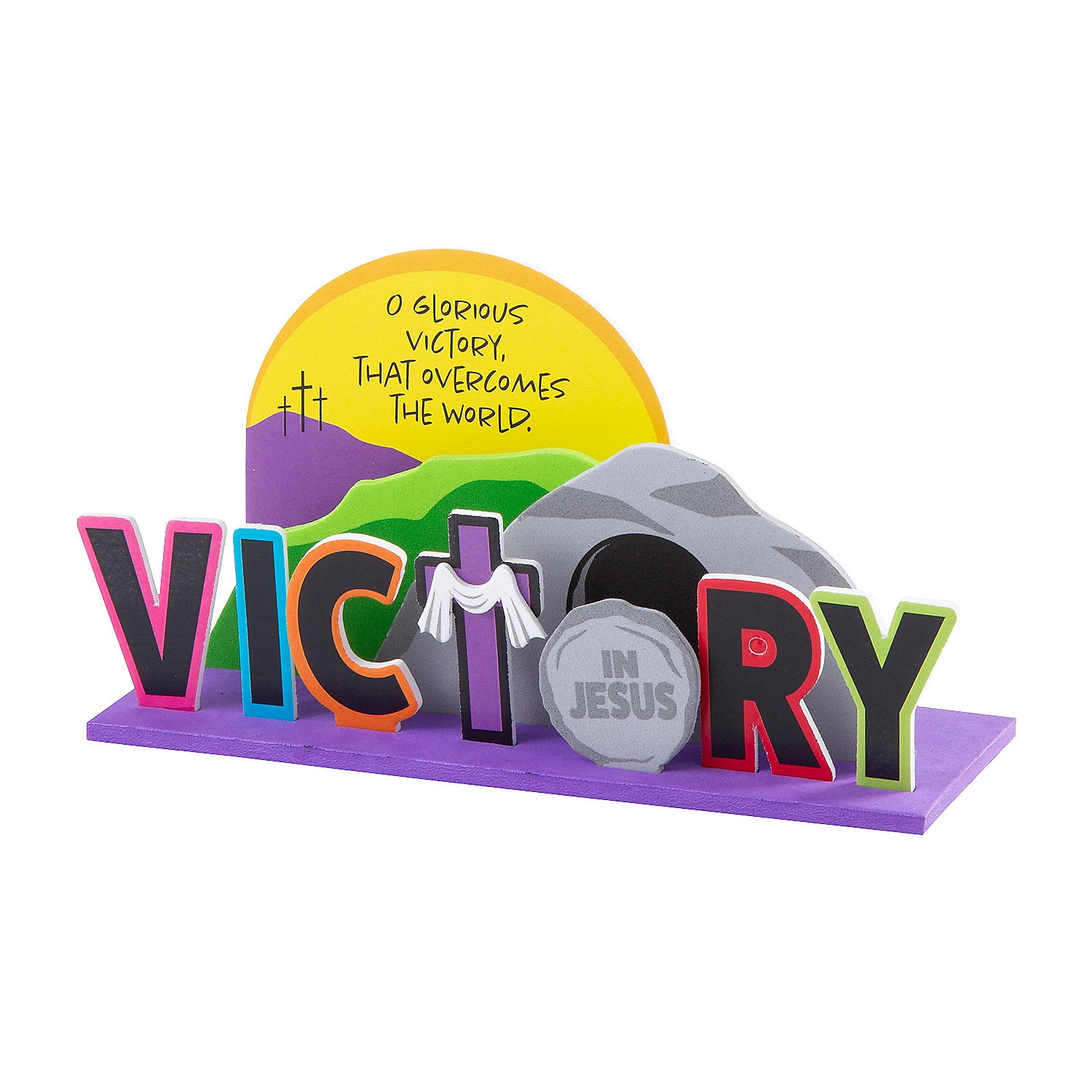 3D Easter Victory in Jesus Craft Kit - Makes 12 - Walmart.com