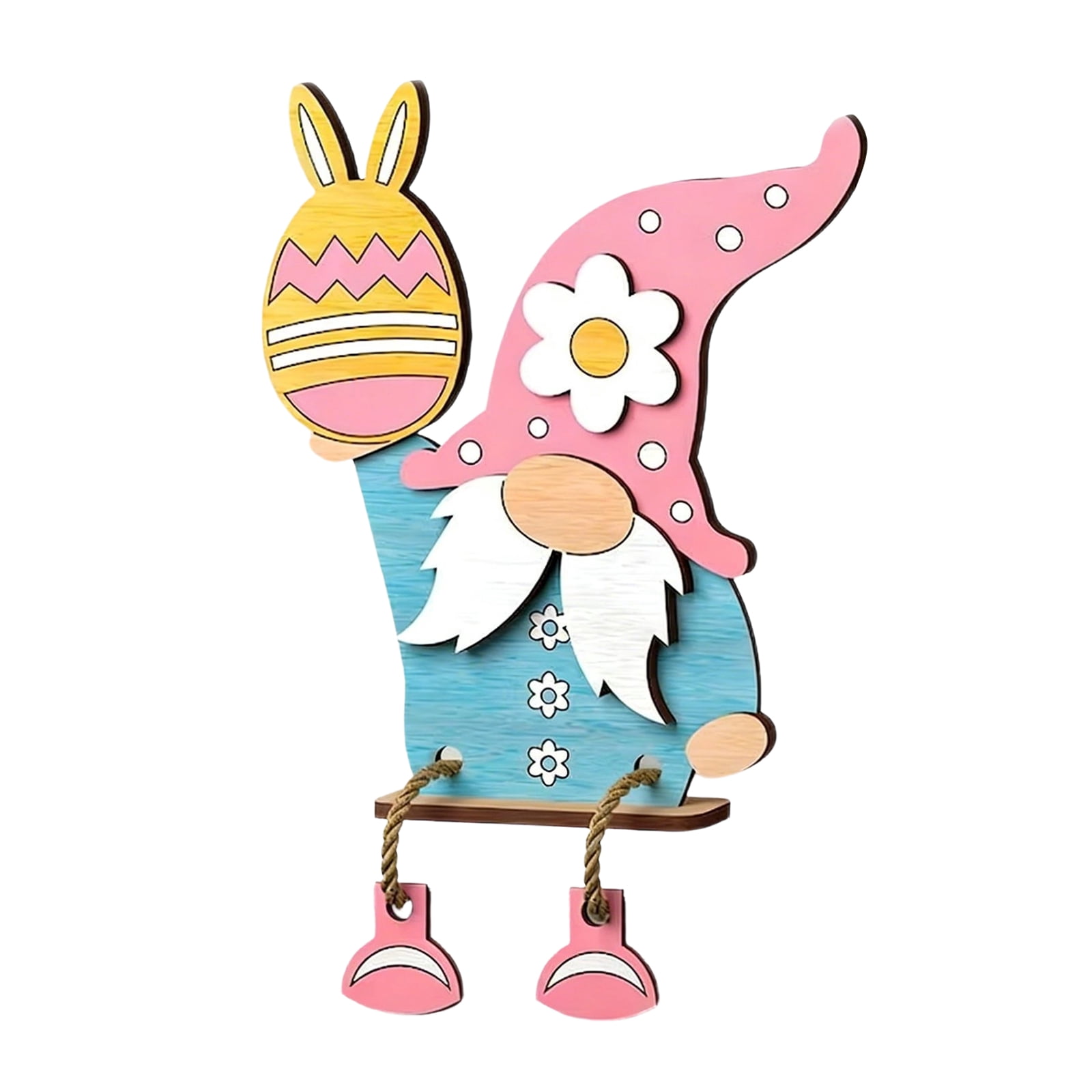 3D Easter Wooden Gnomes Decor Set, Shelf Sitters, Layered Decor for ...