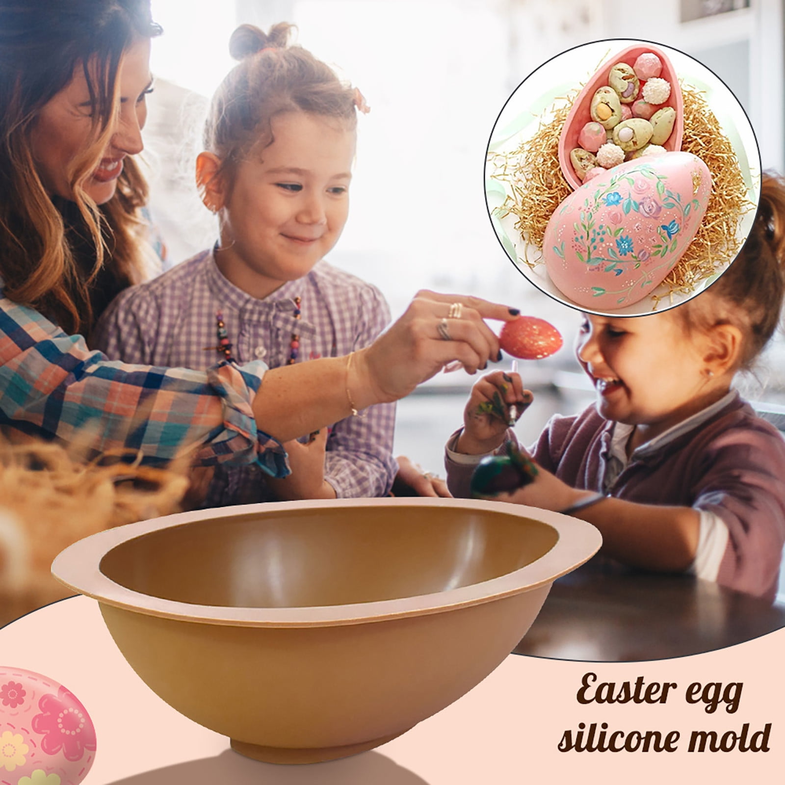 3D Easter egg Chocolate Cake Mould for Easter Candy Cookie Fondant ...