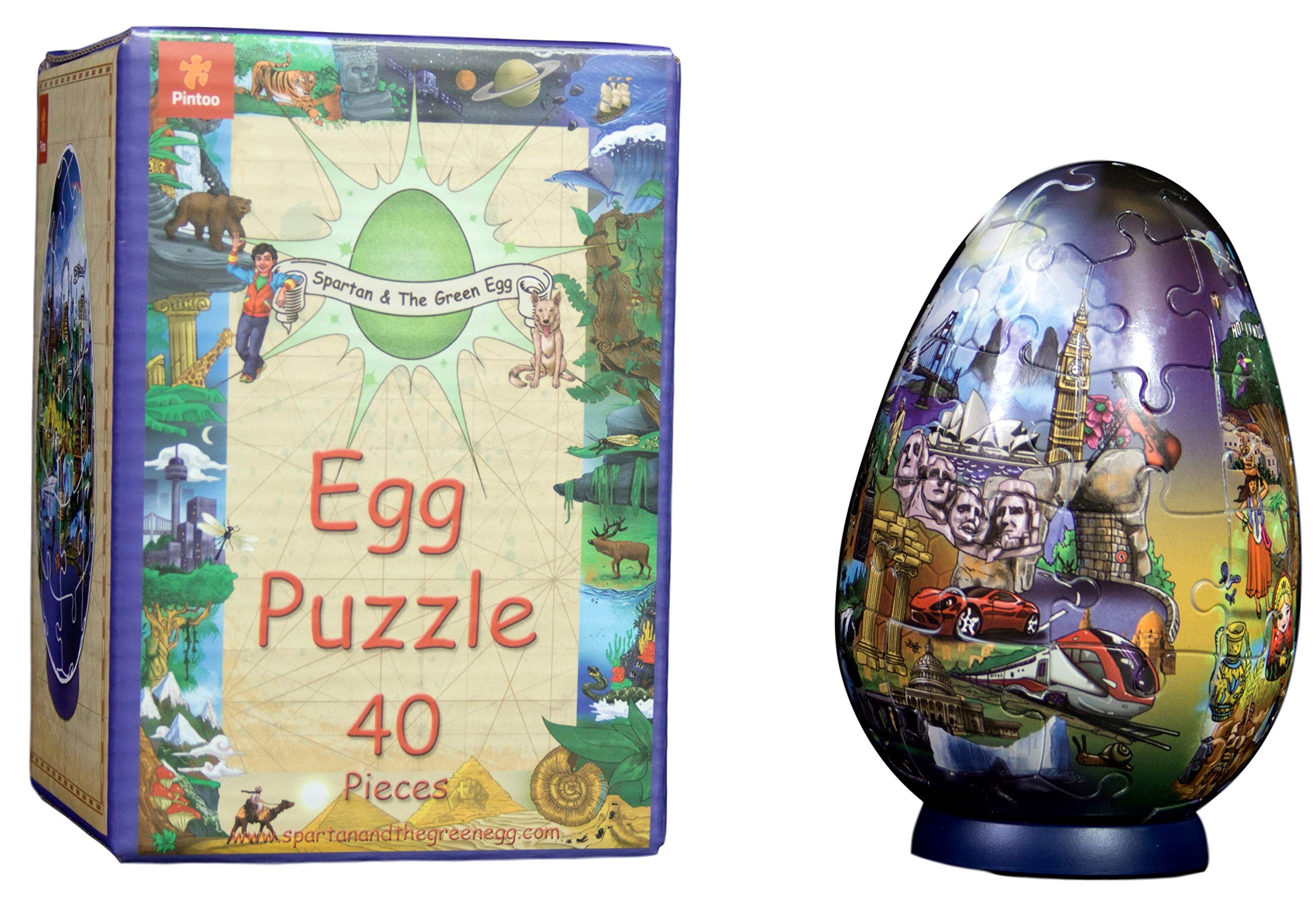 3D Egg Puzzle Learning DHF10 Toy for Ages 8+ by Spartan & the Green Egg ...