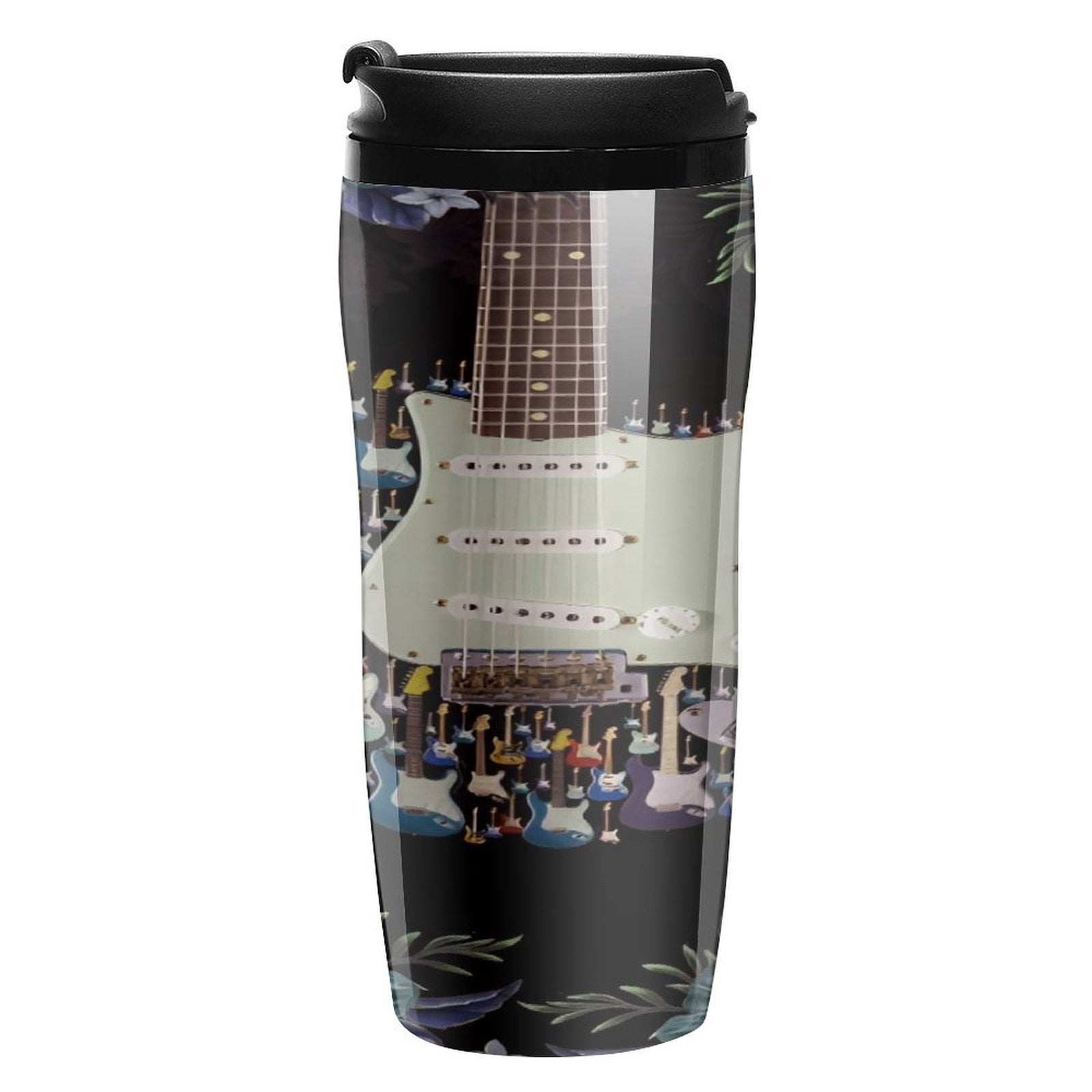 3D Electric Guitar Double Walled Coffee Cup Plastic Water Bottle ...