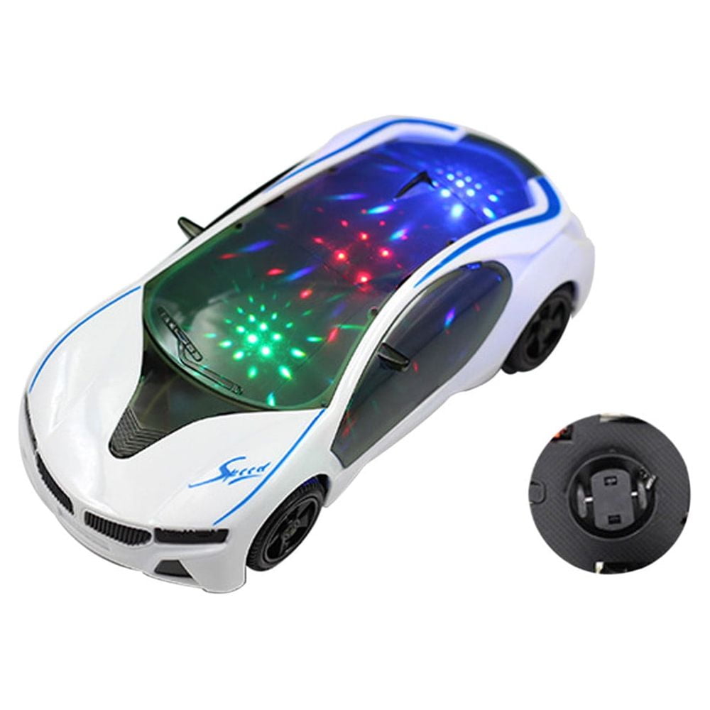 3D Electric Toy Supercar Simulation - Car Mold With Wheel Lights Music ...