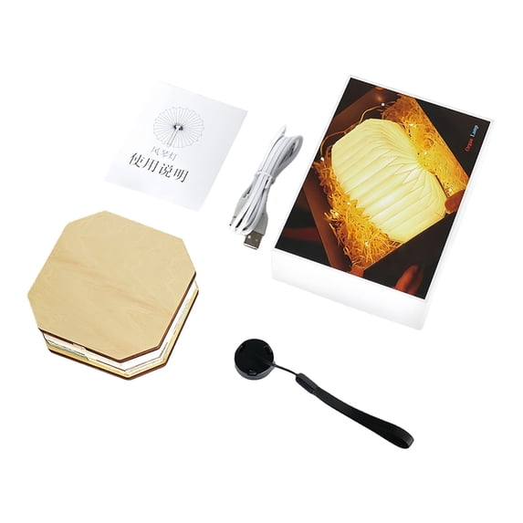 3D Embossed Book Night Light Folding Book Lamp Decorative Faux Books ...