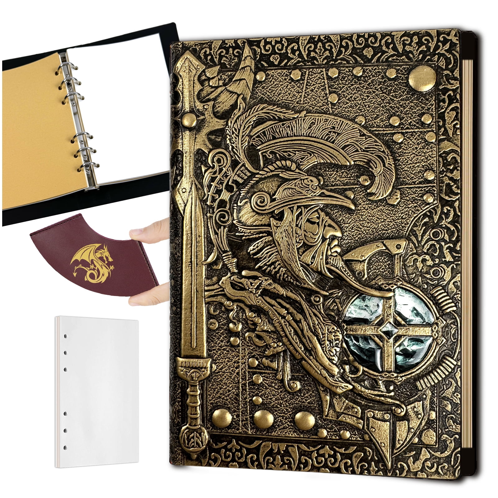 3D Embossed Journal Writing DND Notebook,with Filler blank Paper Set ...