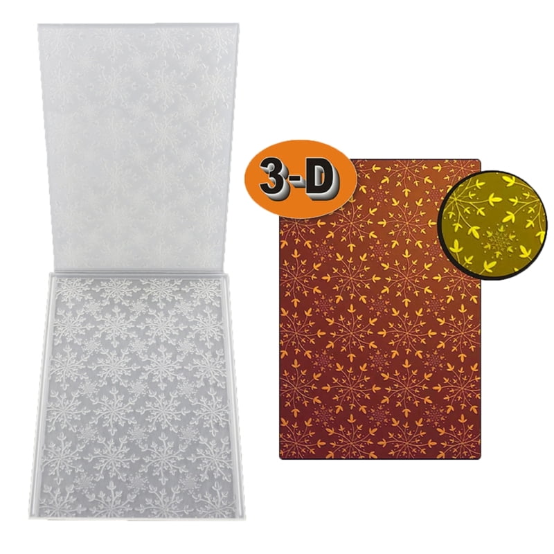 3D Embossing Folder Flower Texture Stamp Stencil Embossed Mat DIY ...