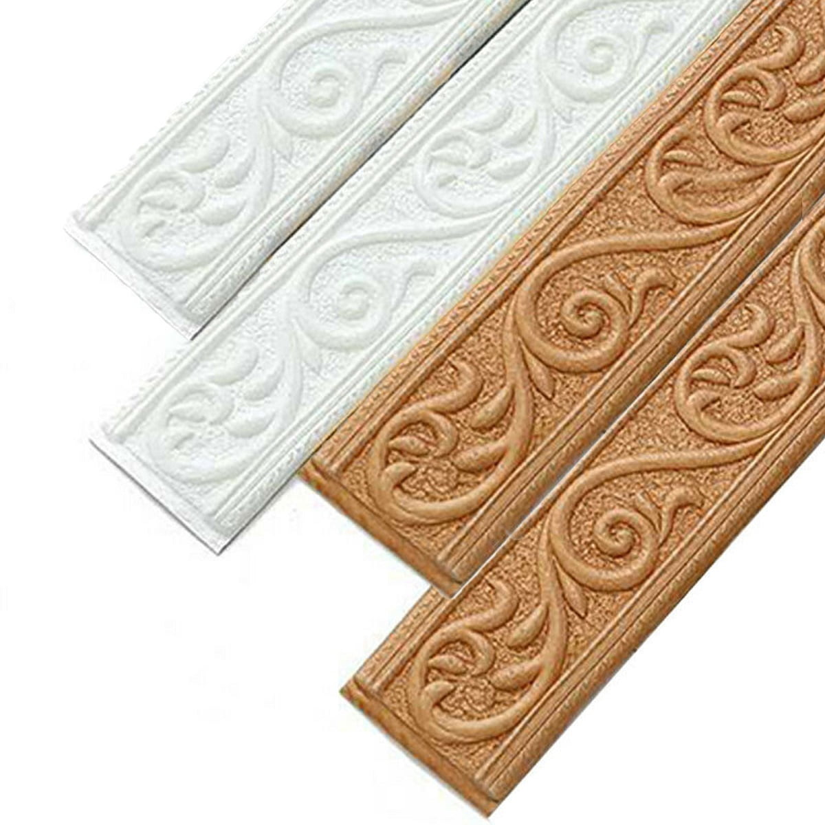 3d Embossing Wallpaper Sticker Waterproof Skirting Border 7 5ft Diy