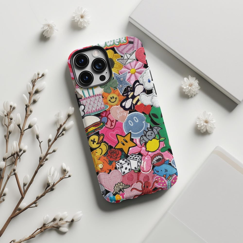 3D Embroidered Knitted Illusion Phone Case with iPhone 17 to 11 Pro Max ...