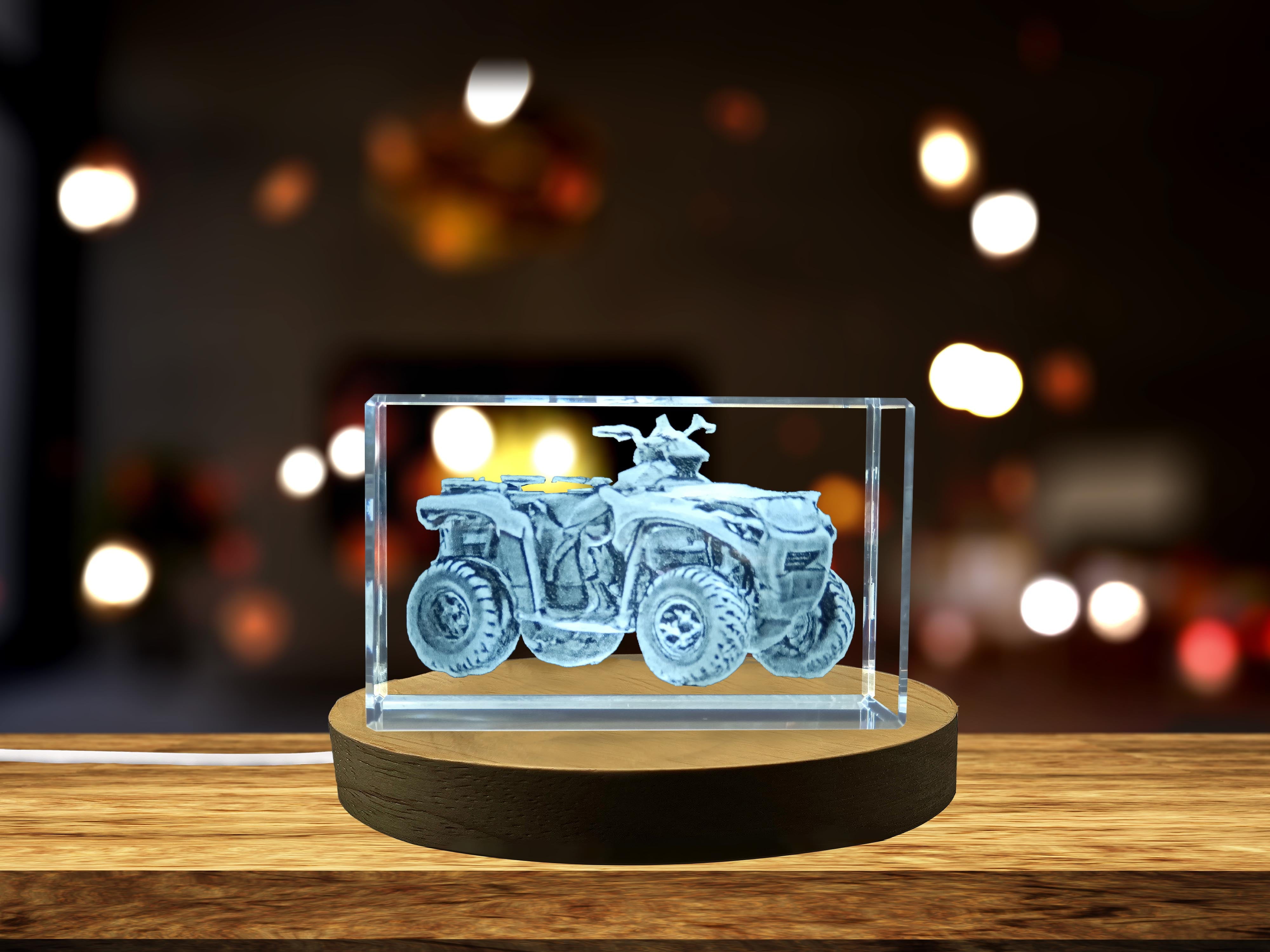 3D Engraved Crystal ATV Model - Off-Road Adventure Showcase - Walmart.com