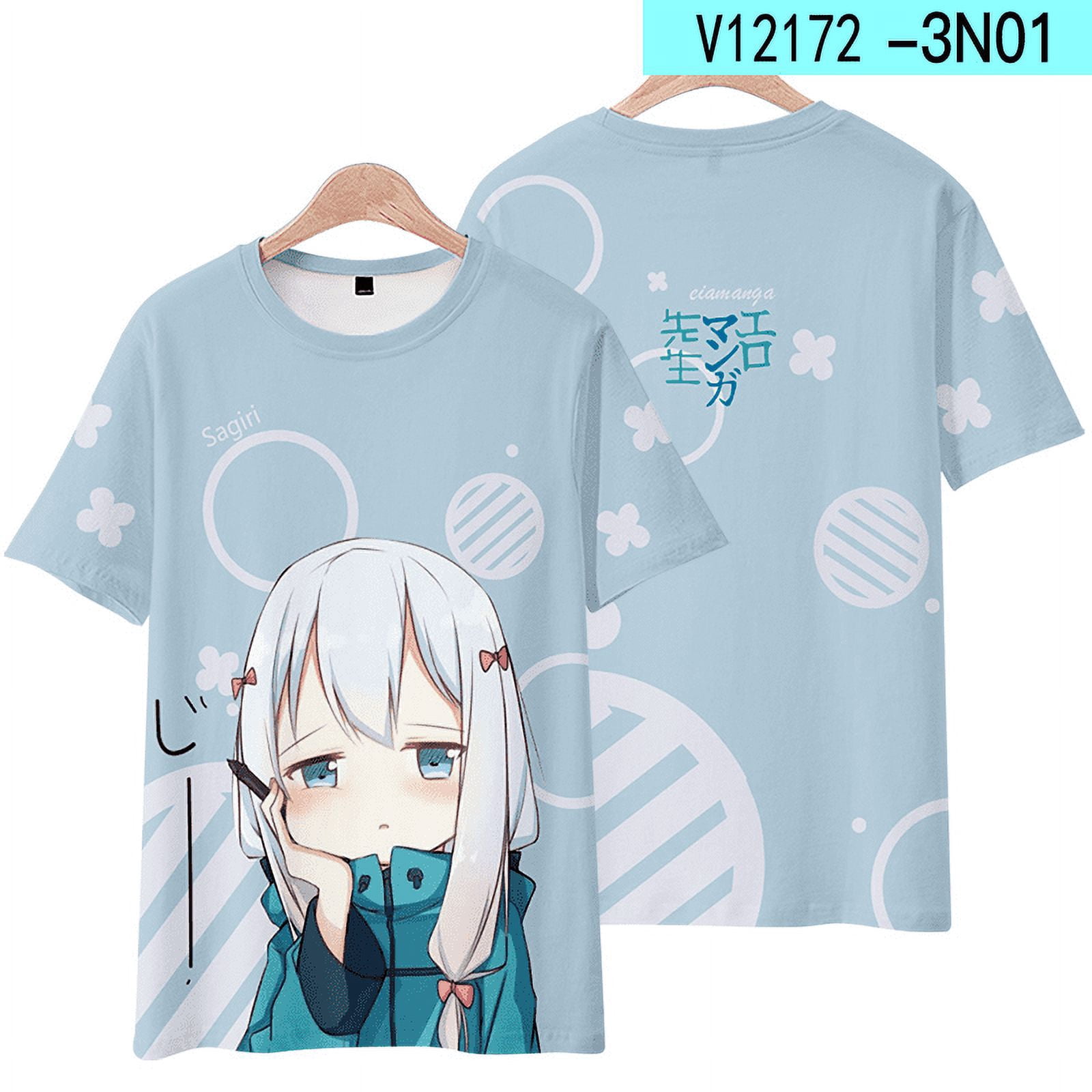 3D Eromanga Sensei Izumi Sagiri Short Sleeve Women Men Manga Cool ...