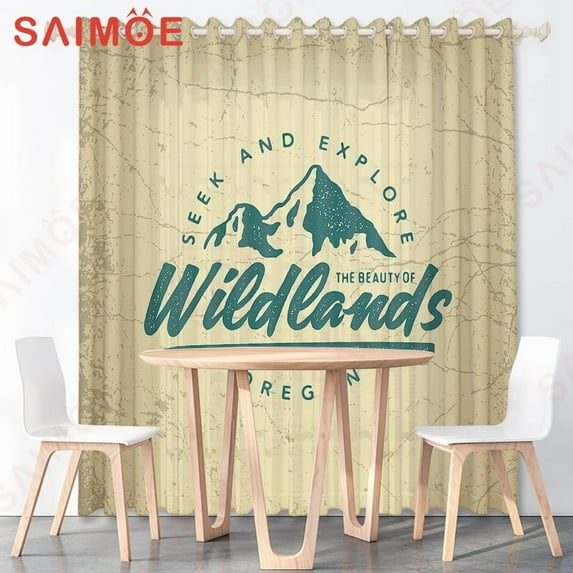 3D European American Rainforest Outdoor Resort Curtain Beach Custom ...